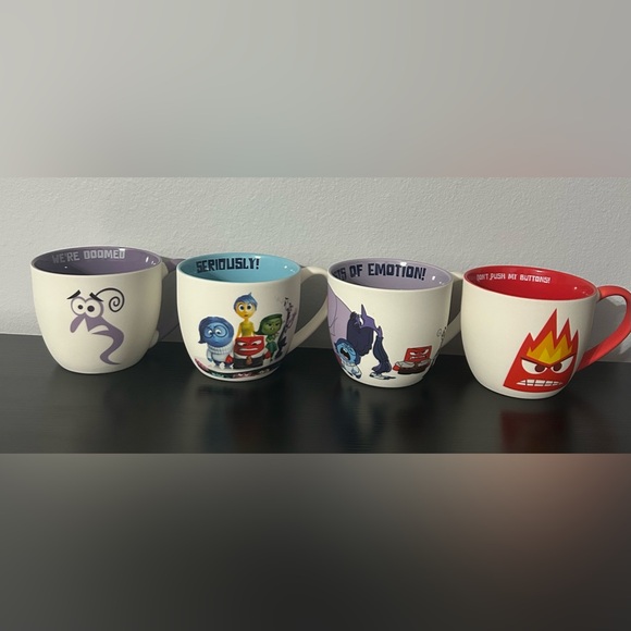 Disney | Dining | Disney Pixar Inside Out 2 Soft Touch Mug Set Fear ...